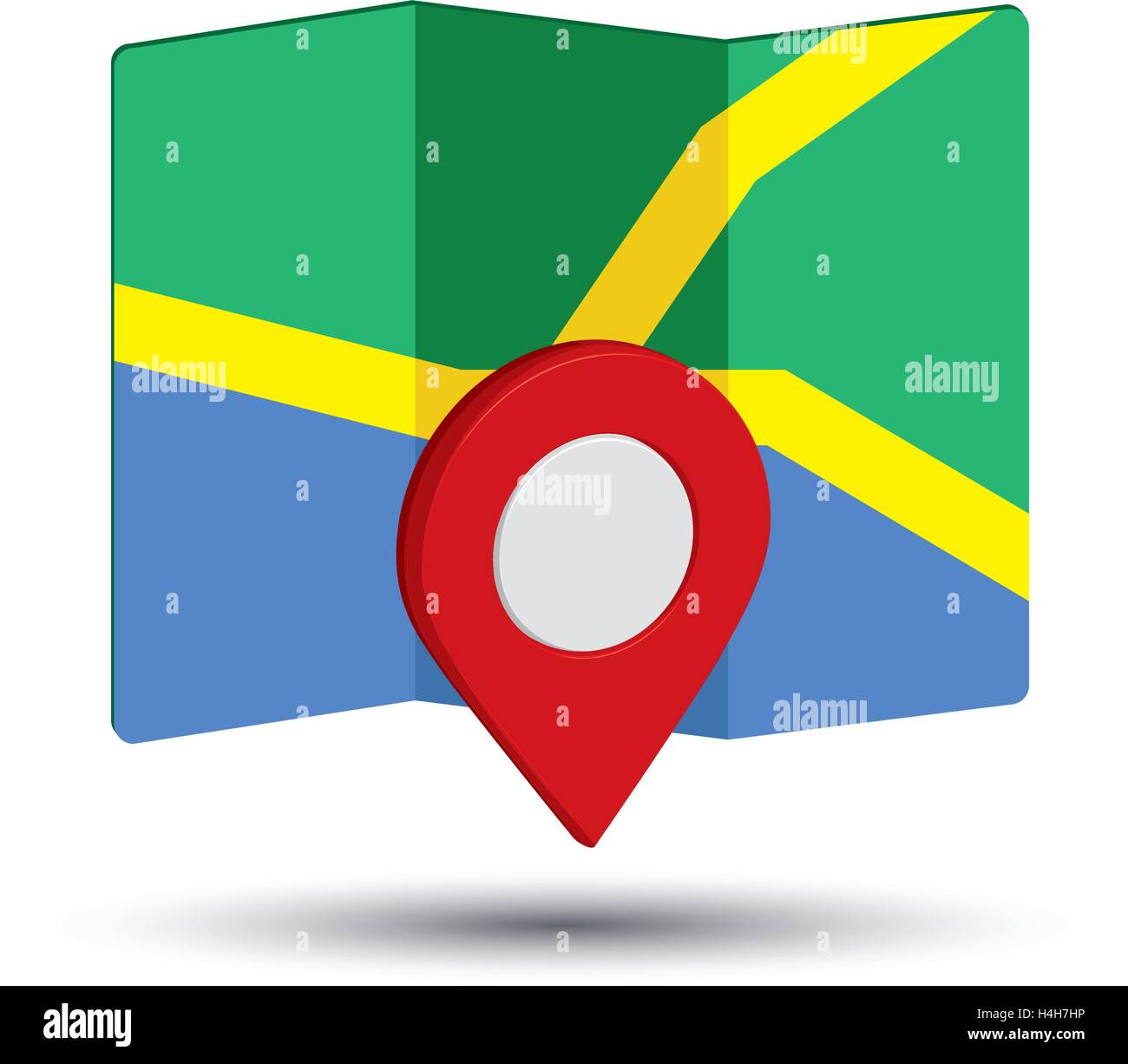 Map Icon an 3D Pin Design, EPS 10 supported Stock Vector Image & Art ...