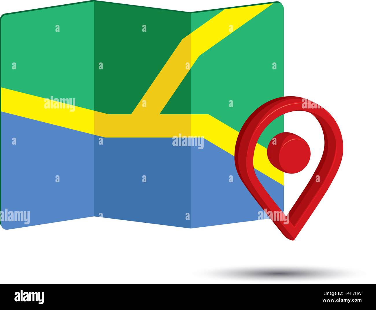 Map Icon an 3D Pin Design, EPS 10 supported Stock Vector Image & Art ...