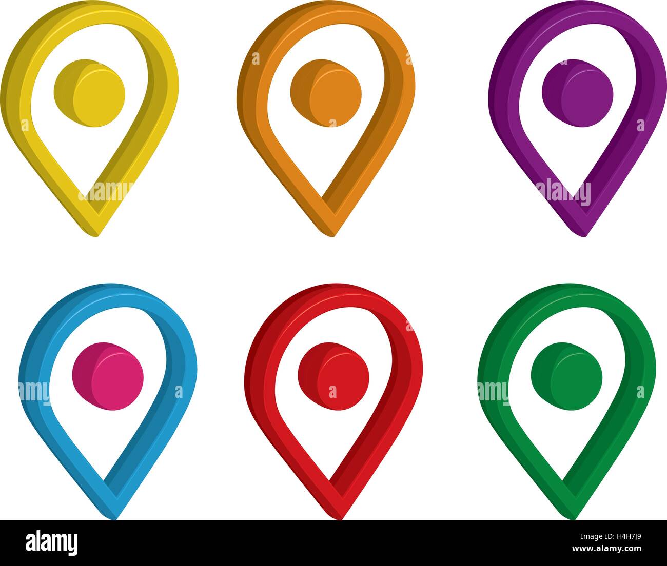 3D Pin Icon Design, EPS 10 supported Stock Vector Image & Art - Alamy