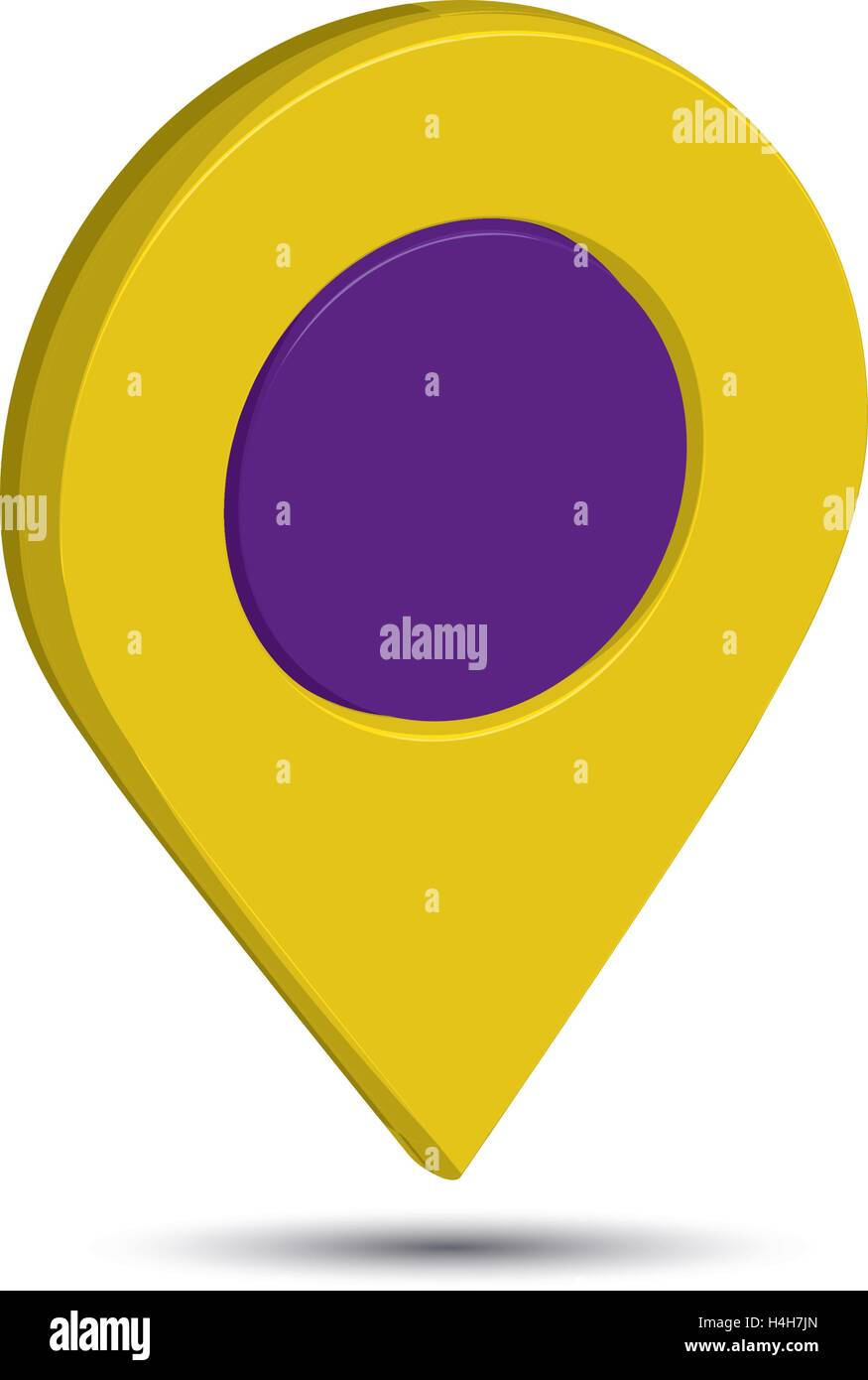 3D Pin Icon Design, EPS 10 supported Stock Vector Image & Art - Alamy