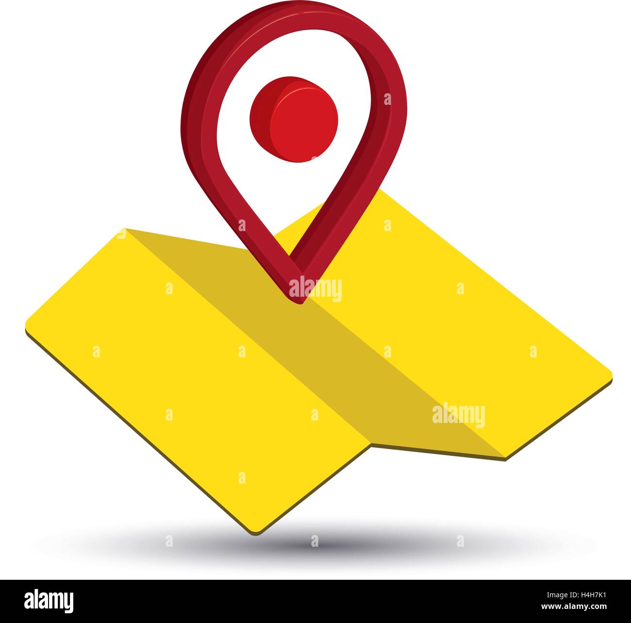 Map Icon an 3D Pin Design, EPS 10 supported Stock Vector Image & Art ...