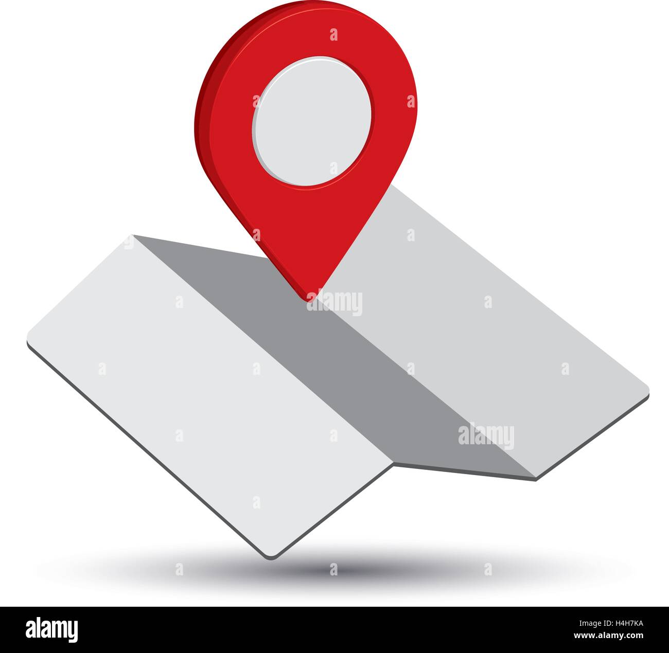 Map Icon an 3D Pin Design, EPS 10 supported Stock Vector Image & Art ...