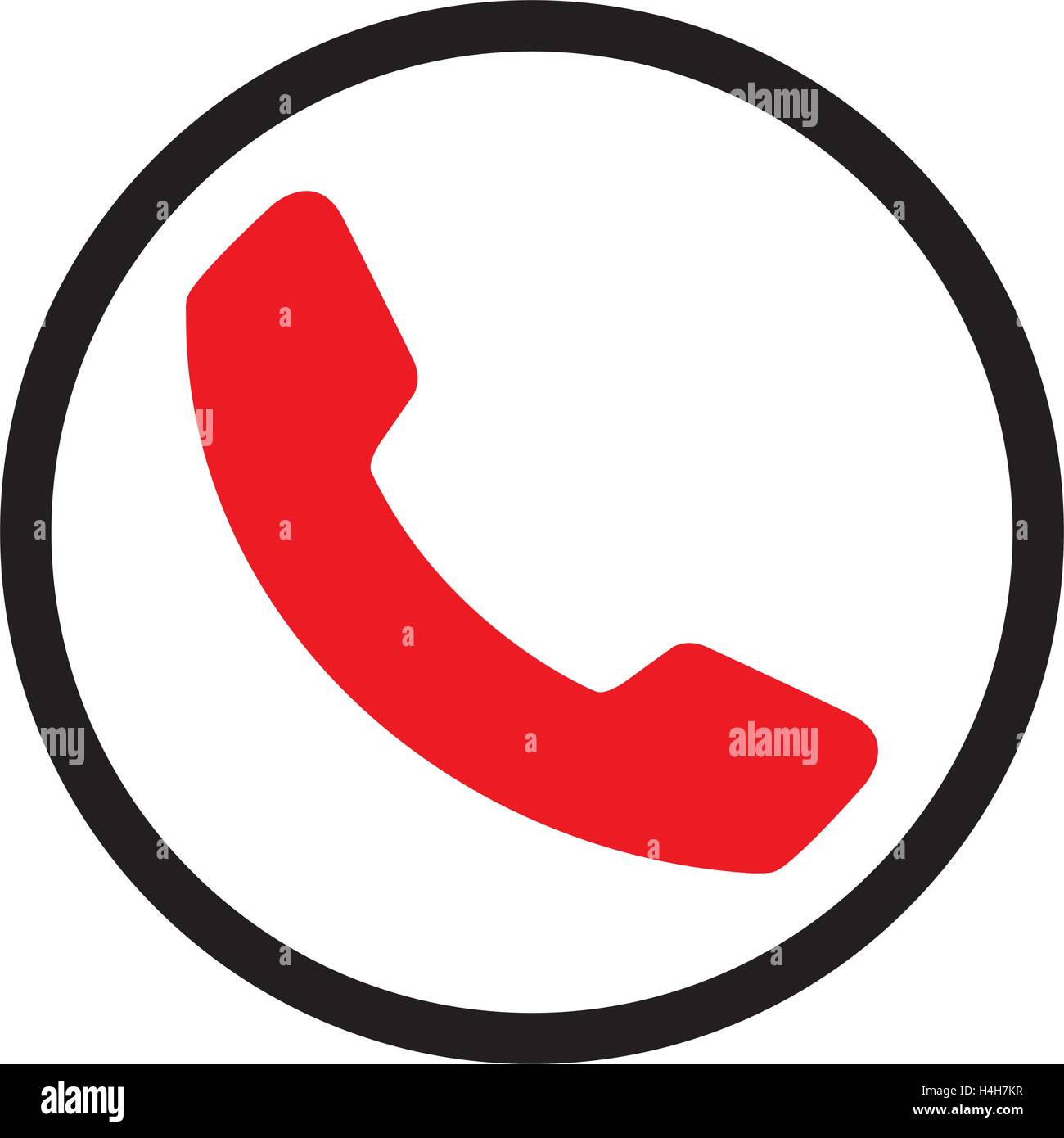 Red Phone Icon Design. EPS 8 supported Stock Vector Image & Art - Alamy