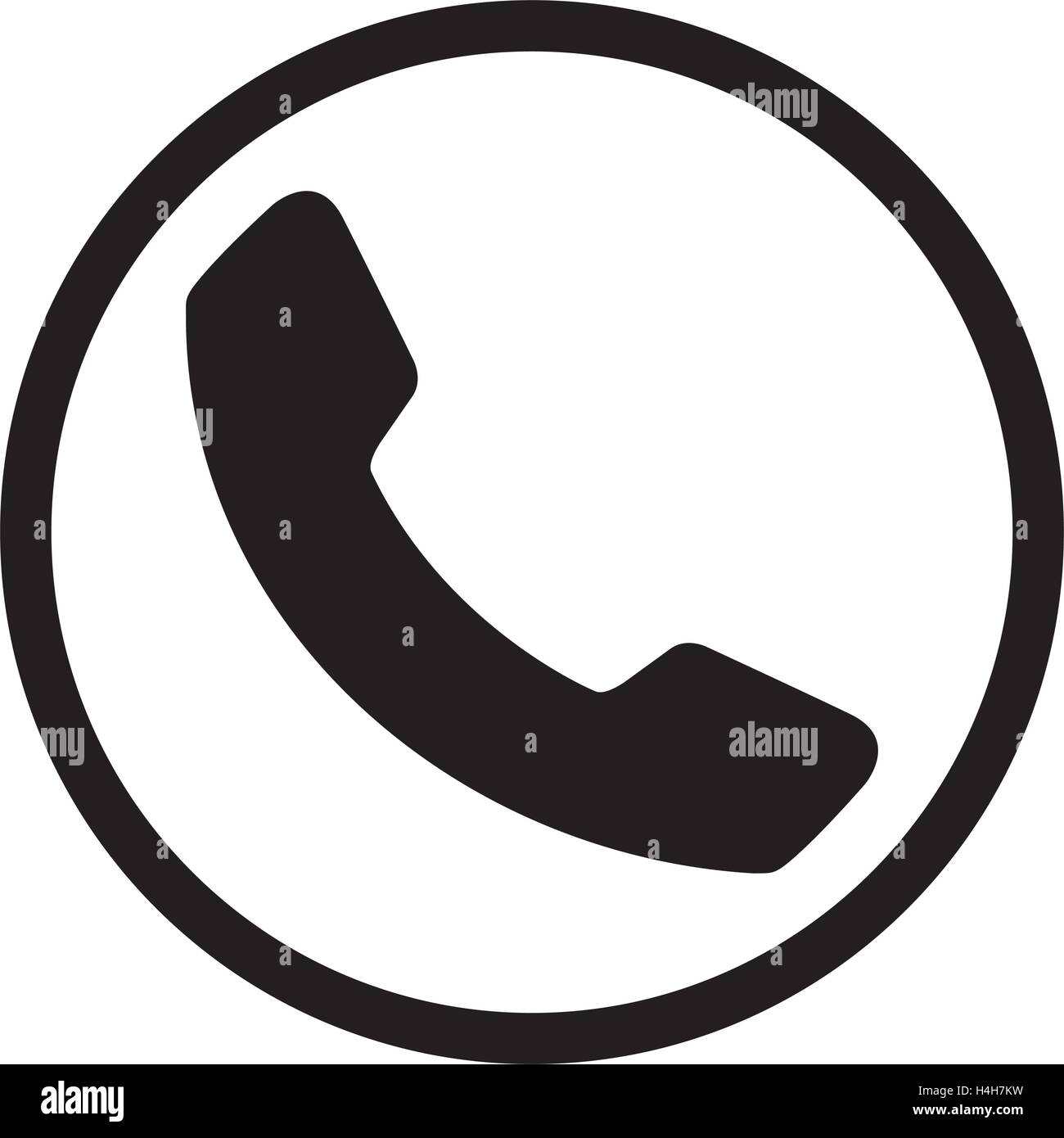 Black Phone Icon Design. EPS 8 supported Stock Vector Image & Art - Alamy