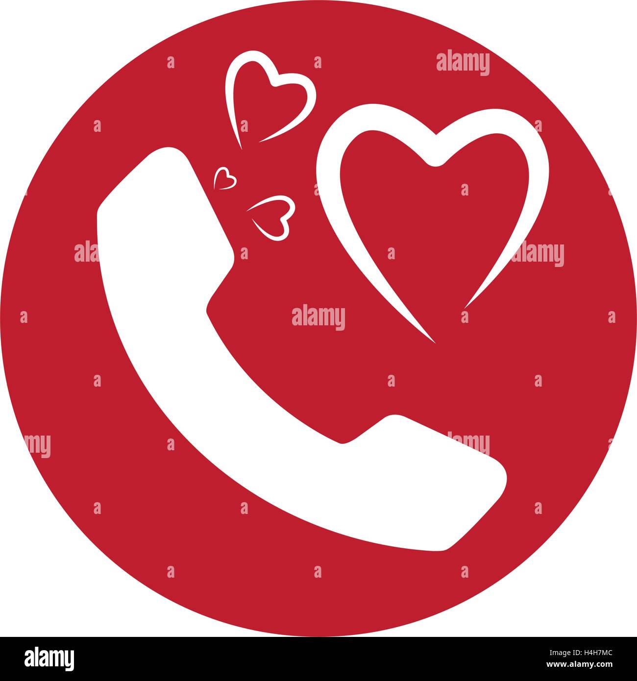 Heart and Phone Icon Design, EPS 8 supported Stock Vector Image & Art ...