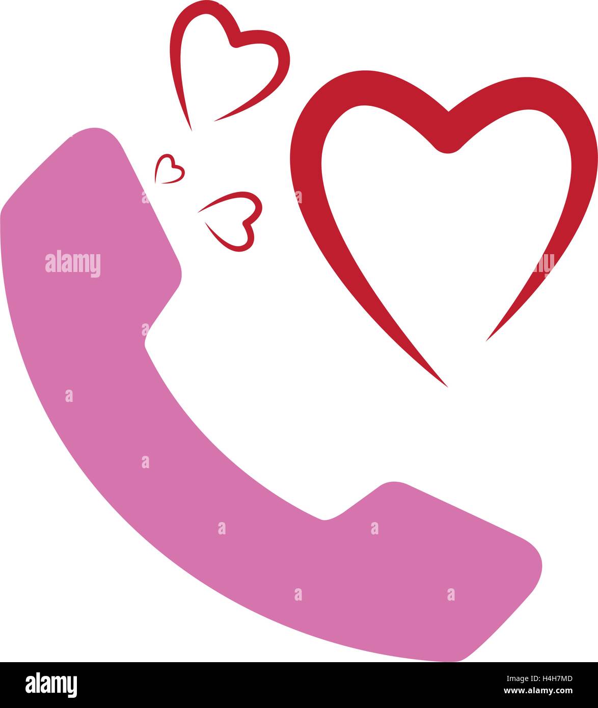 Heart and Phone Icon Design, EPS 8 supported Stock Vector Image & Art ...