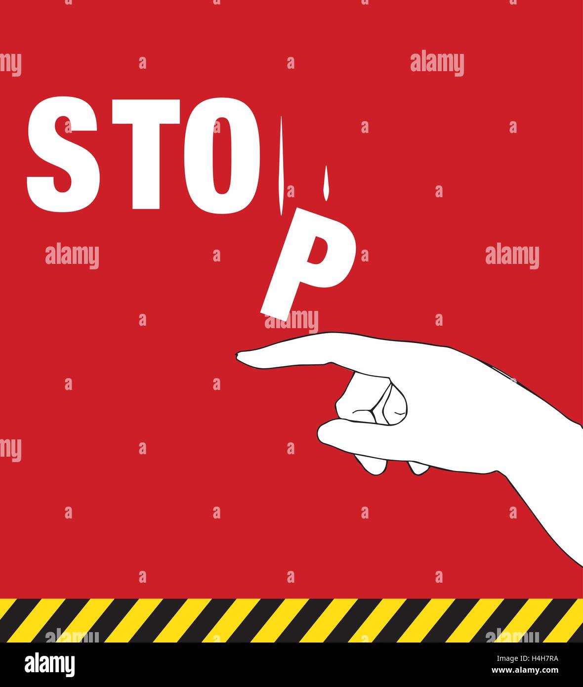 Protest Poster for Stop. AI 10 supported Stock Vector Image & Art - Alamy
