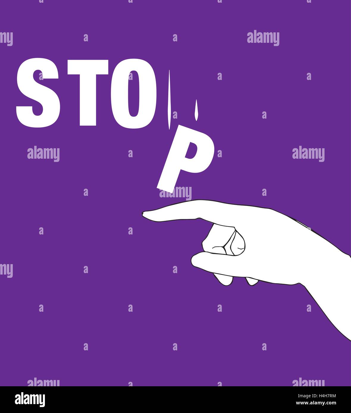 Protest Poster for Stop. AI 10 supported Stock Vector Image & Art - Alamy