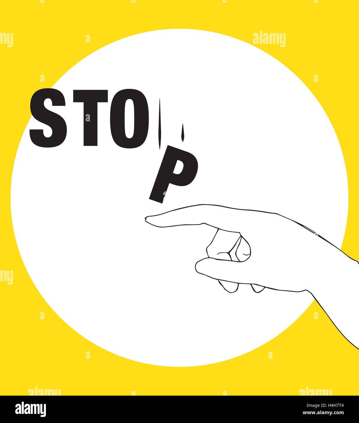 Protest Poster for Stop. AI 10 supported Stock Vector Image & Art - Alamy