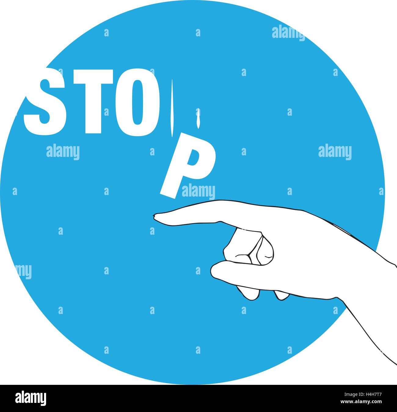 Protest Poster for Stop. AI 10 supported Stock Vector Image & Art - Alamy