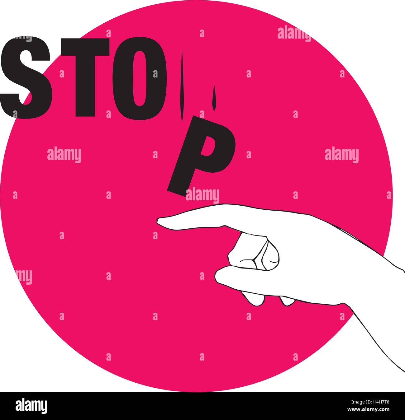 Stopper stop Stock Vector Images - Alamy