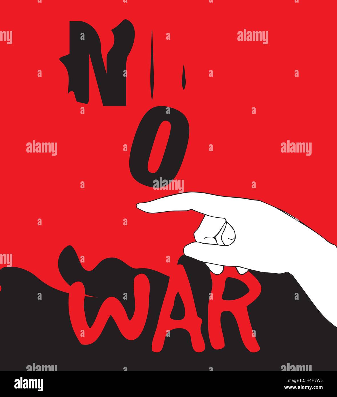 No War Poster Design, AI 10 supported Stock Vector Image & Art - Alamy