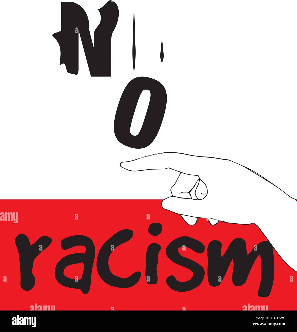 Racist poster art Stock Vector Images - Alamy