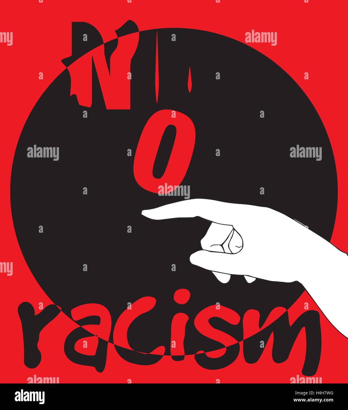 Say no to racism graffiti Stock Vector Images - Alamy