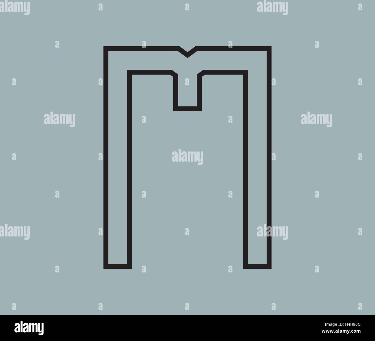 Linear M Logo Concept Stock Vector Image & Art - Alamy