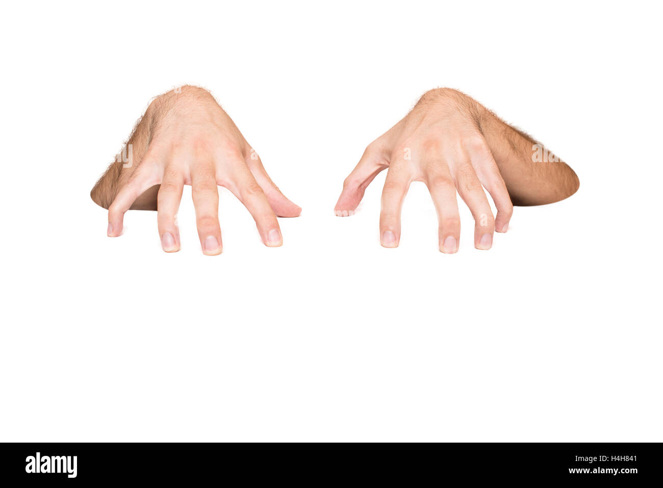 Alive Hand cut halloween background Stock Photo - Alamy