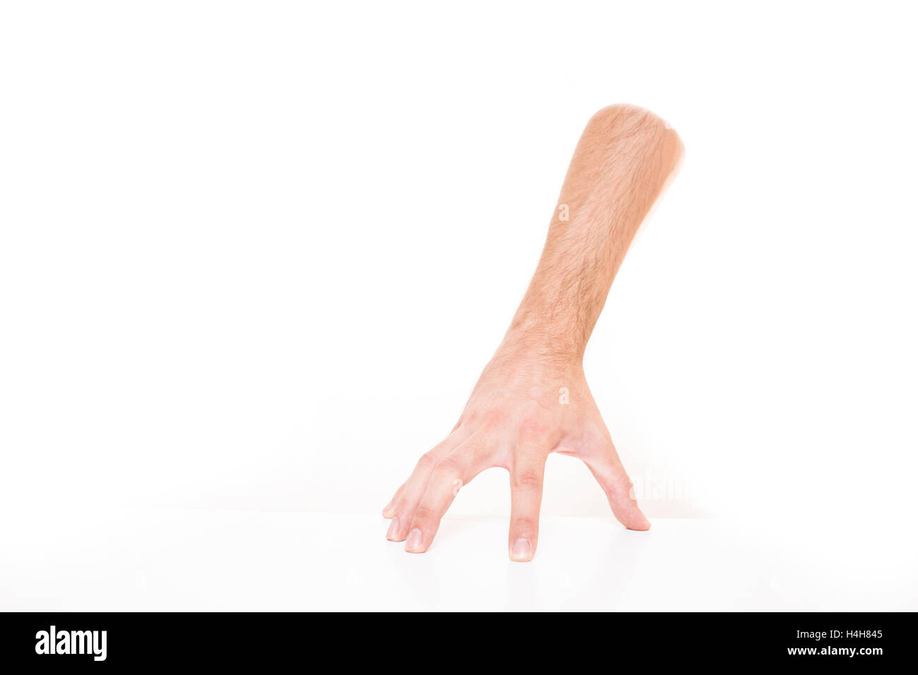 Alive Hand cut with blood halloween background Stock Photo - Alamy