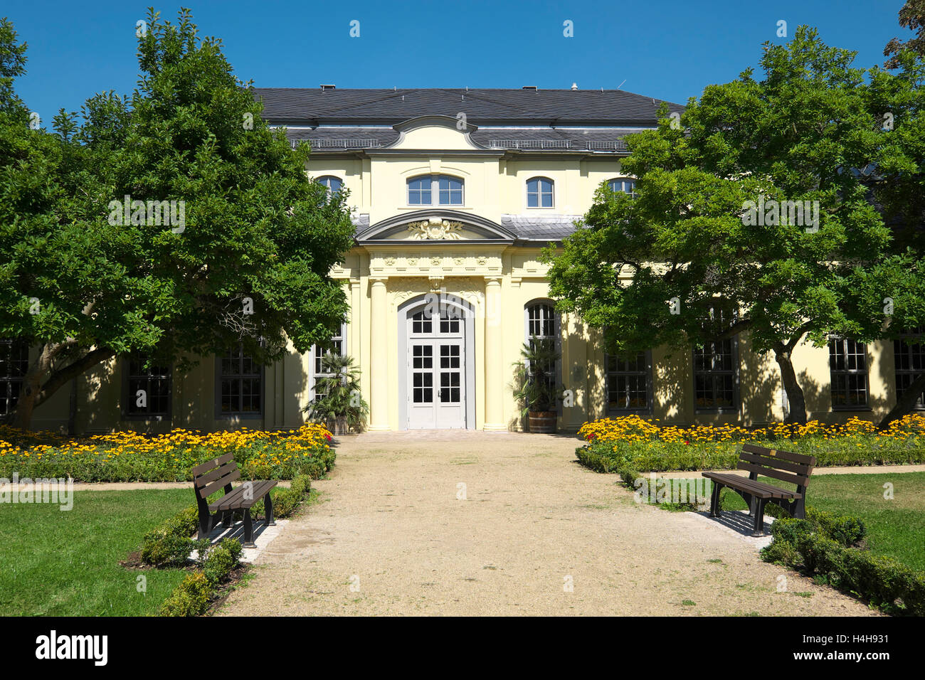 Orangery in palace garden Altenburg, Altenburg, Thuringia, Germany ...