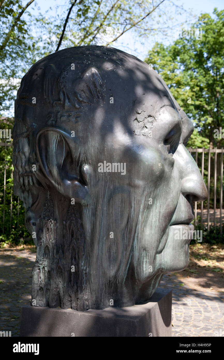 Konrad Adenauer, former Chancellor of Germany, sculpture, Bonn ...