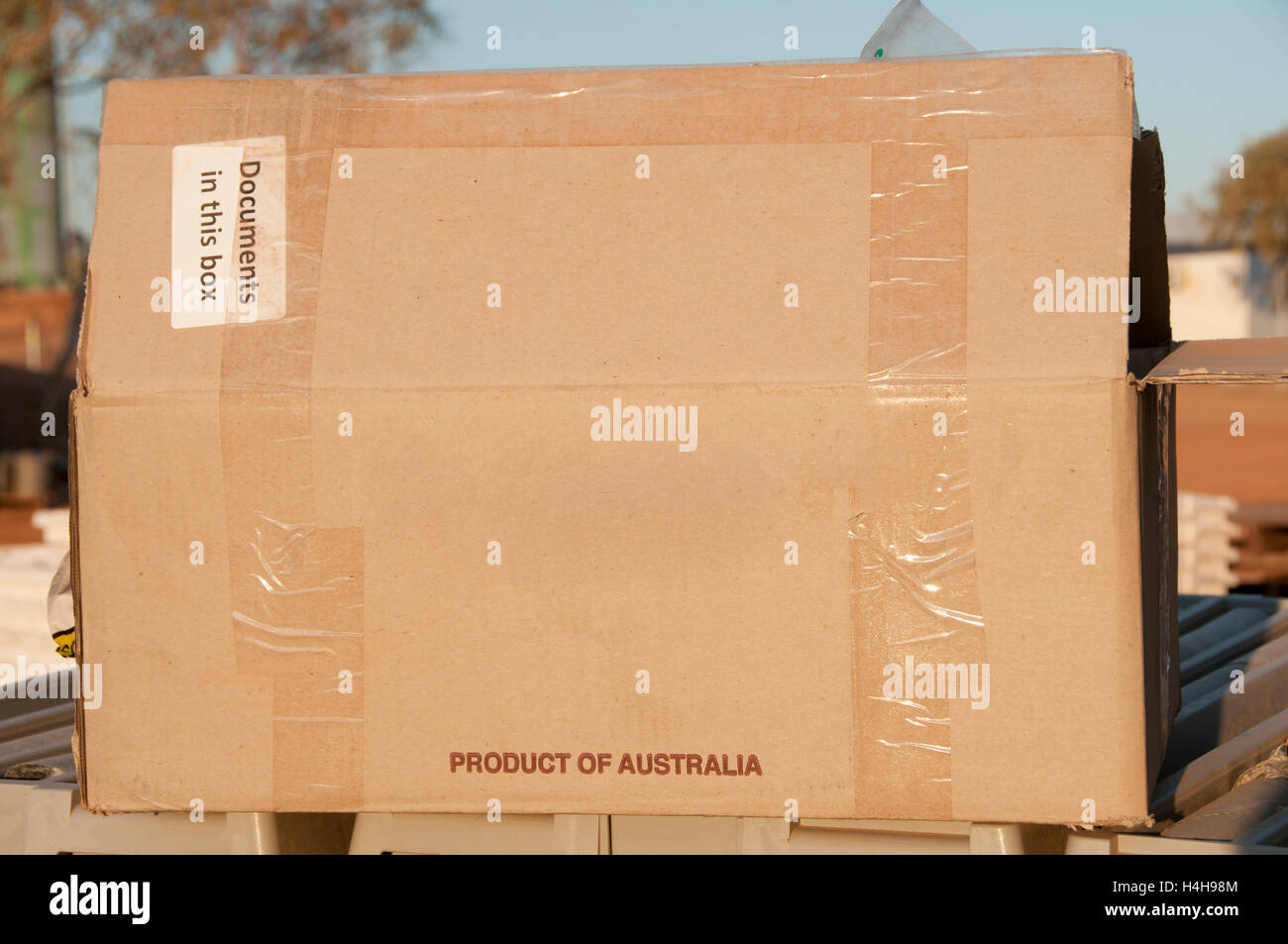 Product of Australia Package Stock Photo - Alamy