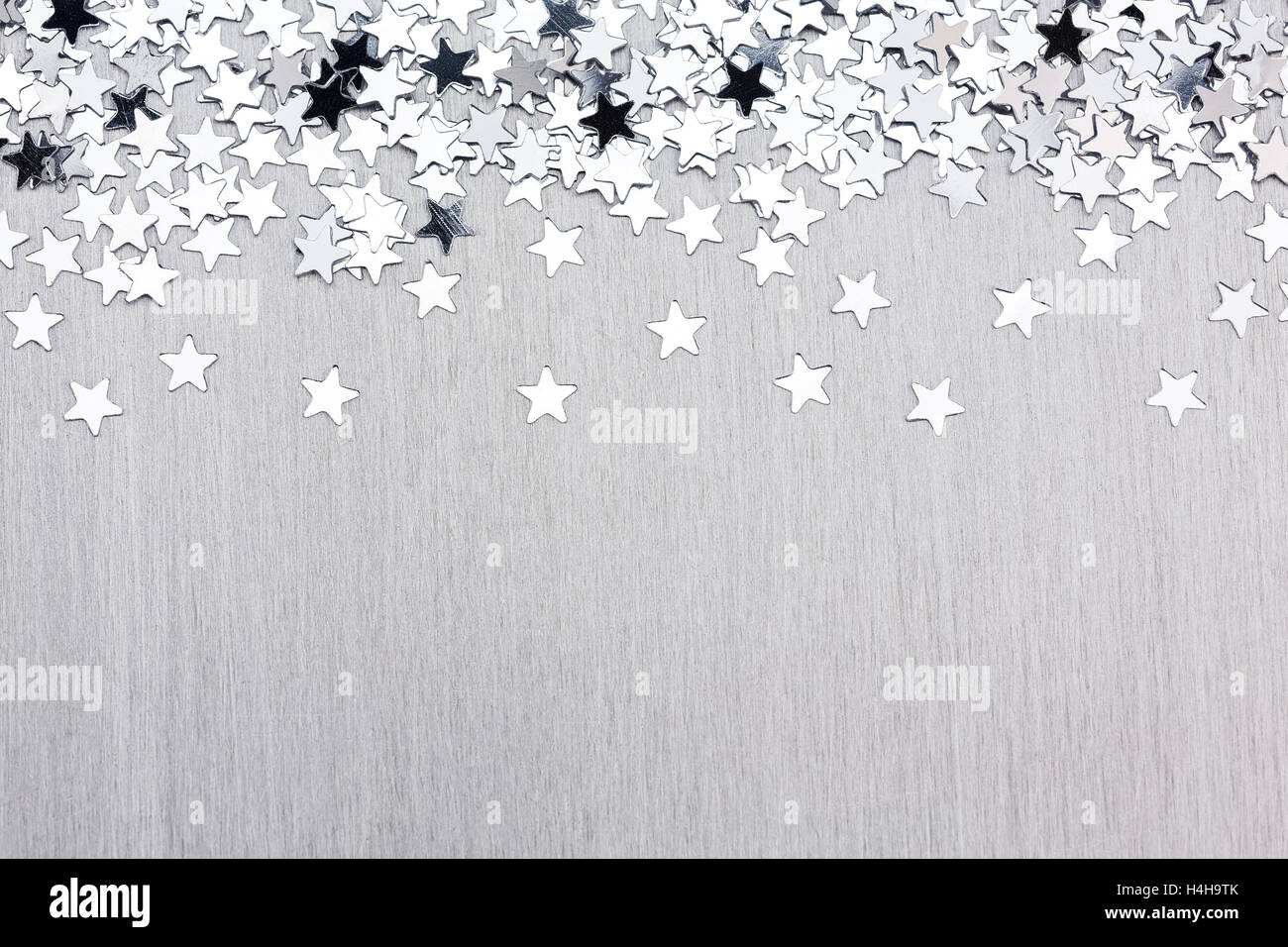 Grafic Metallic Silver Stars