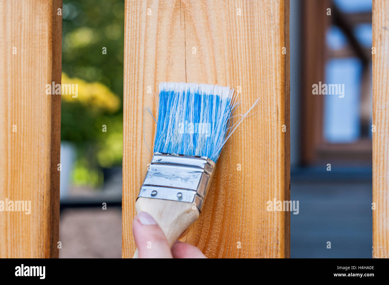 painted terrace railings Stock Photo - Alamy