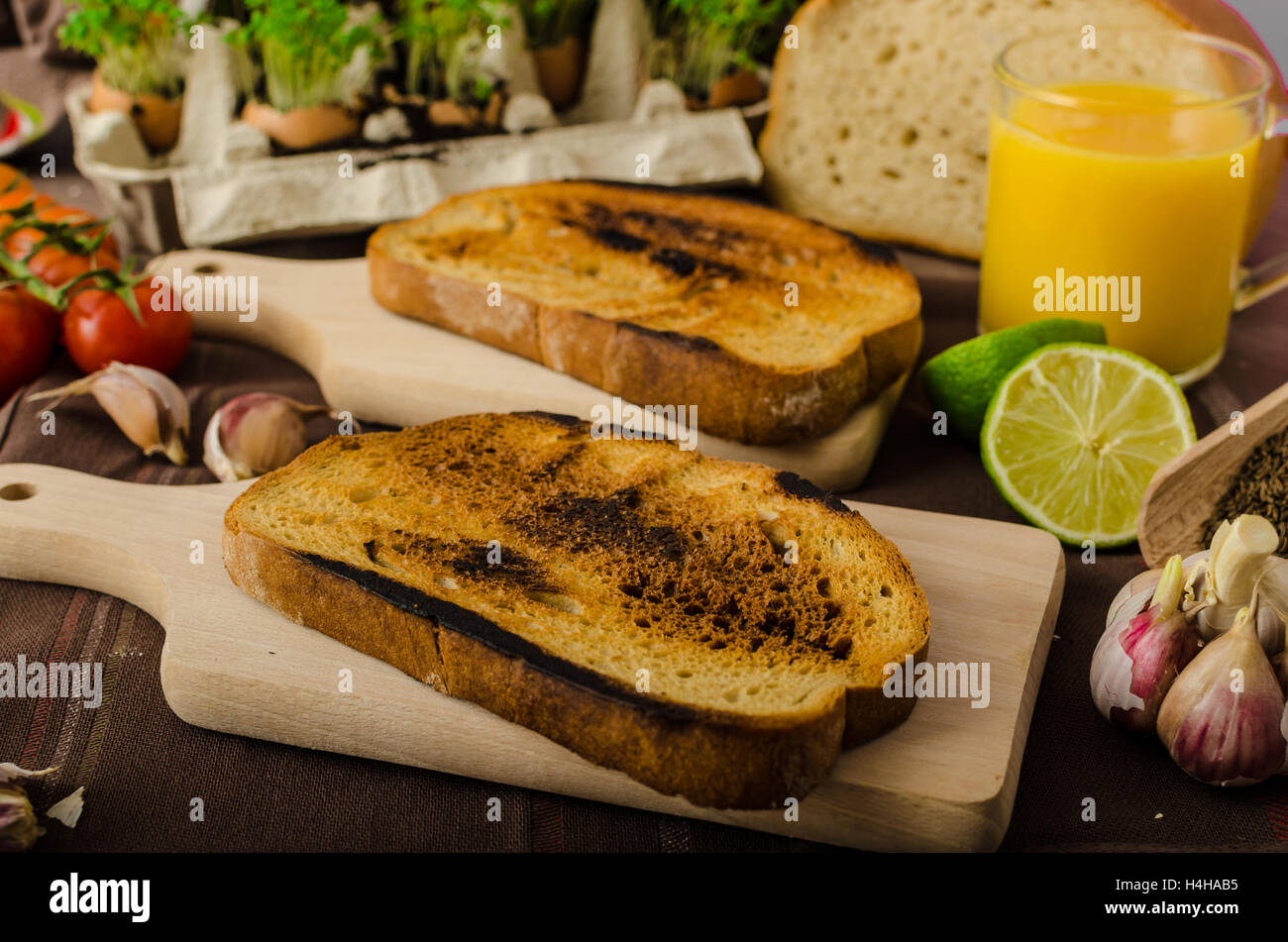 Preparing toasts hi-res stock photography and images - Alamy
