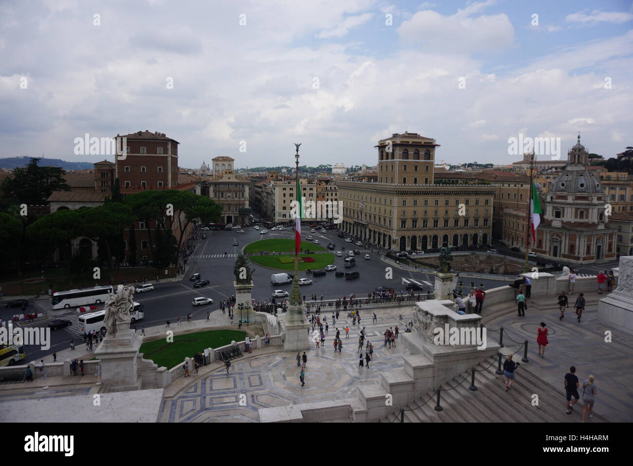 Plaza in Rome Stock Photo - Alamy