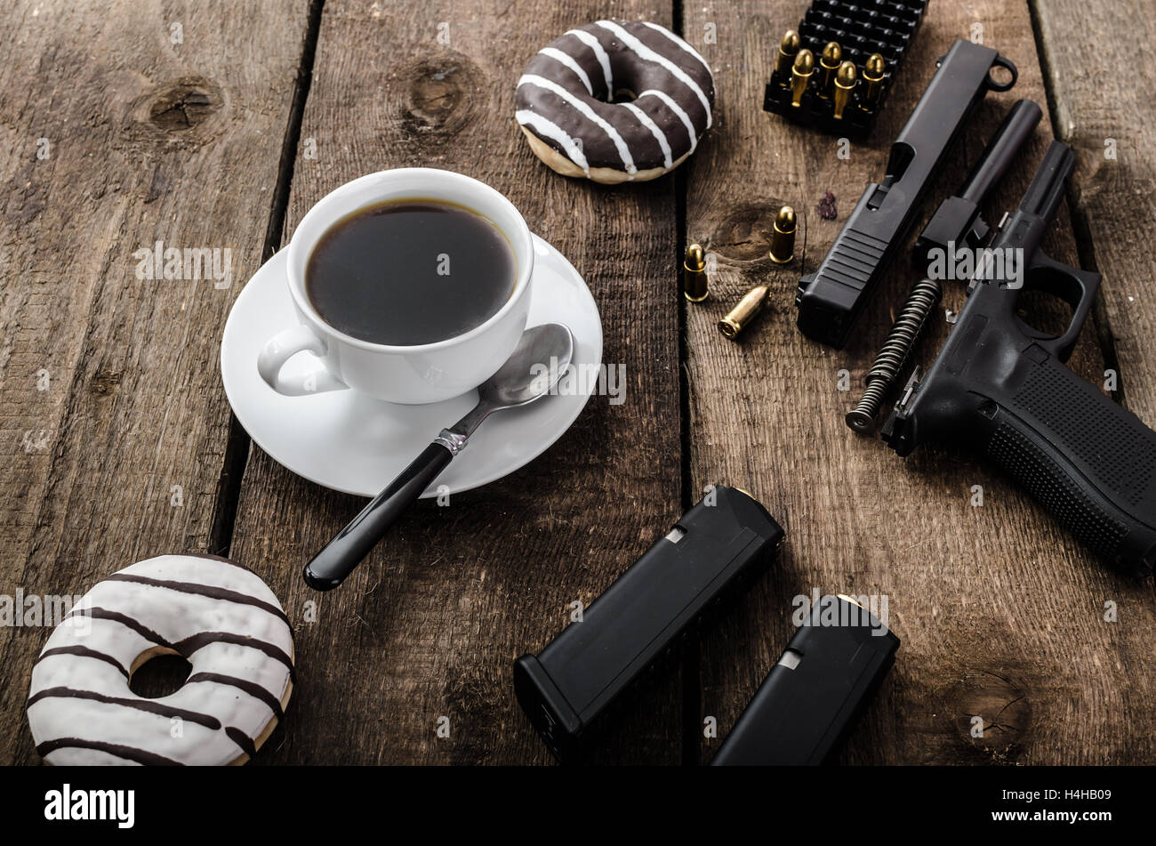 Cops and donuts hi-res stock photography and images - Alamy