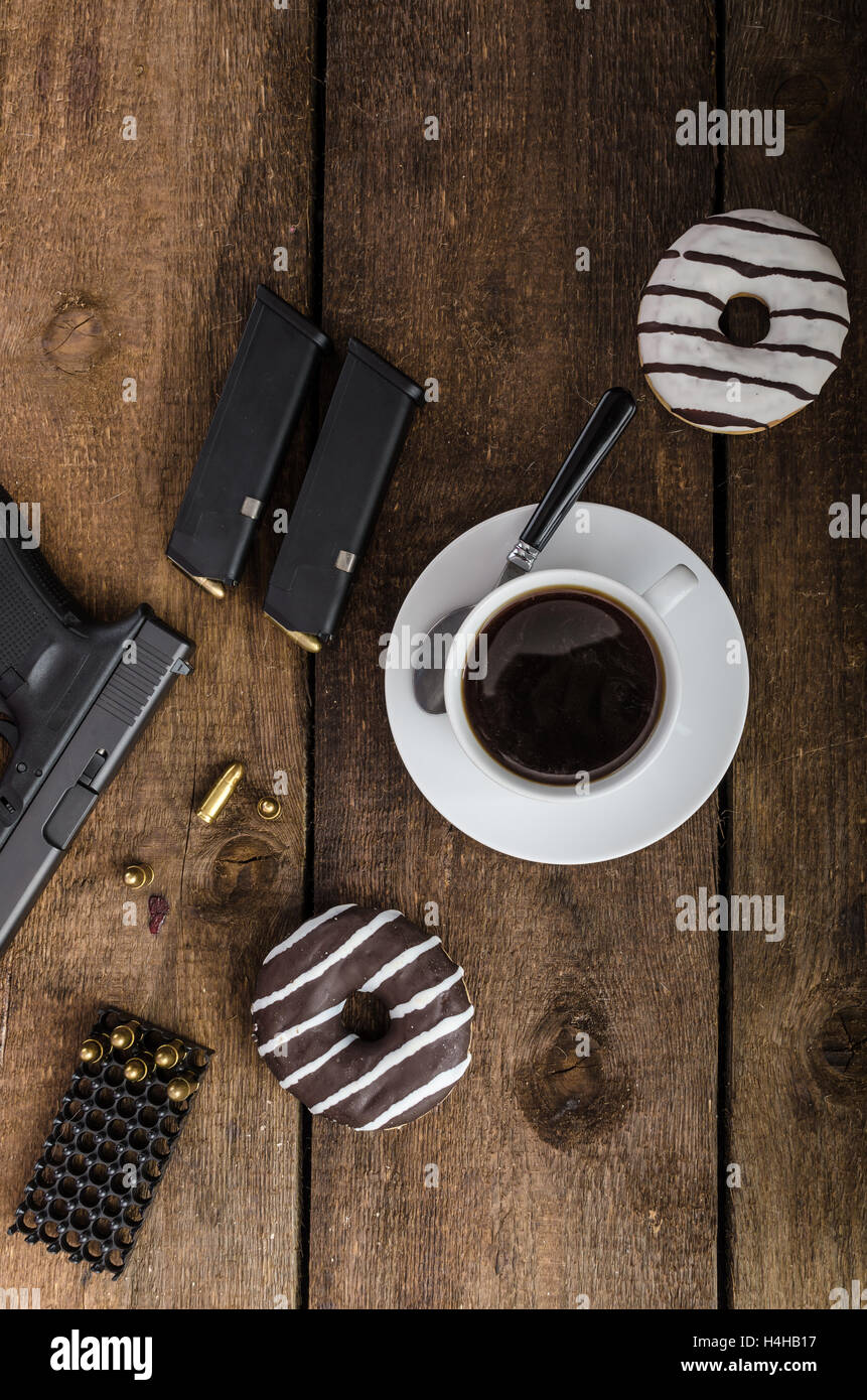 Cops and donuts hi-res stock photography and images - Alamy