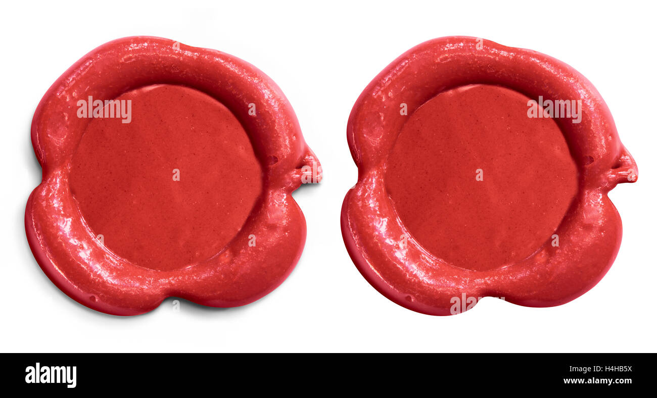 Wax red seal stamp hi-res stock photography and images - Alamy