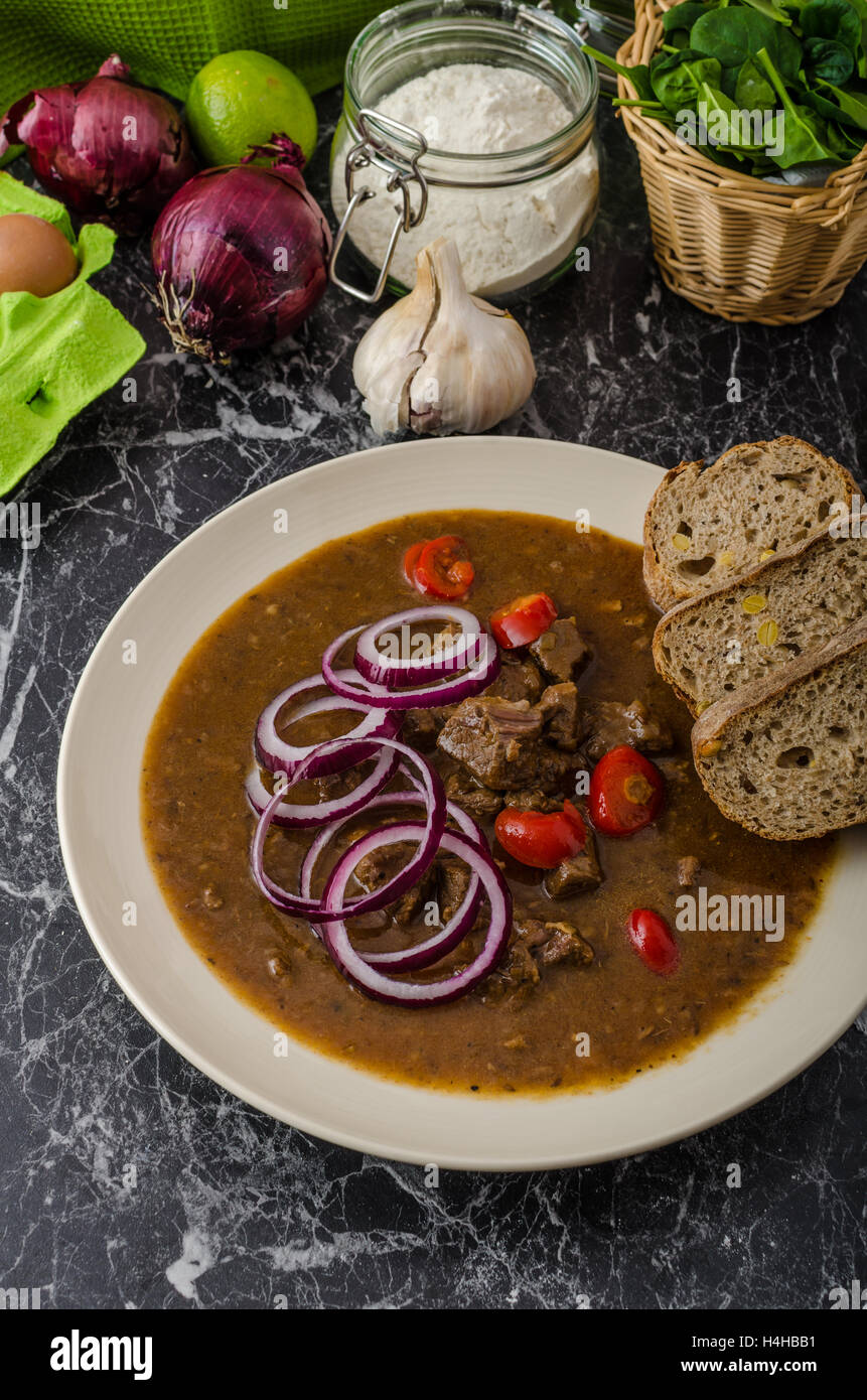 Czech beef goulash hi-res stock photography and images - Alamy