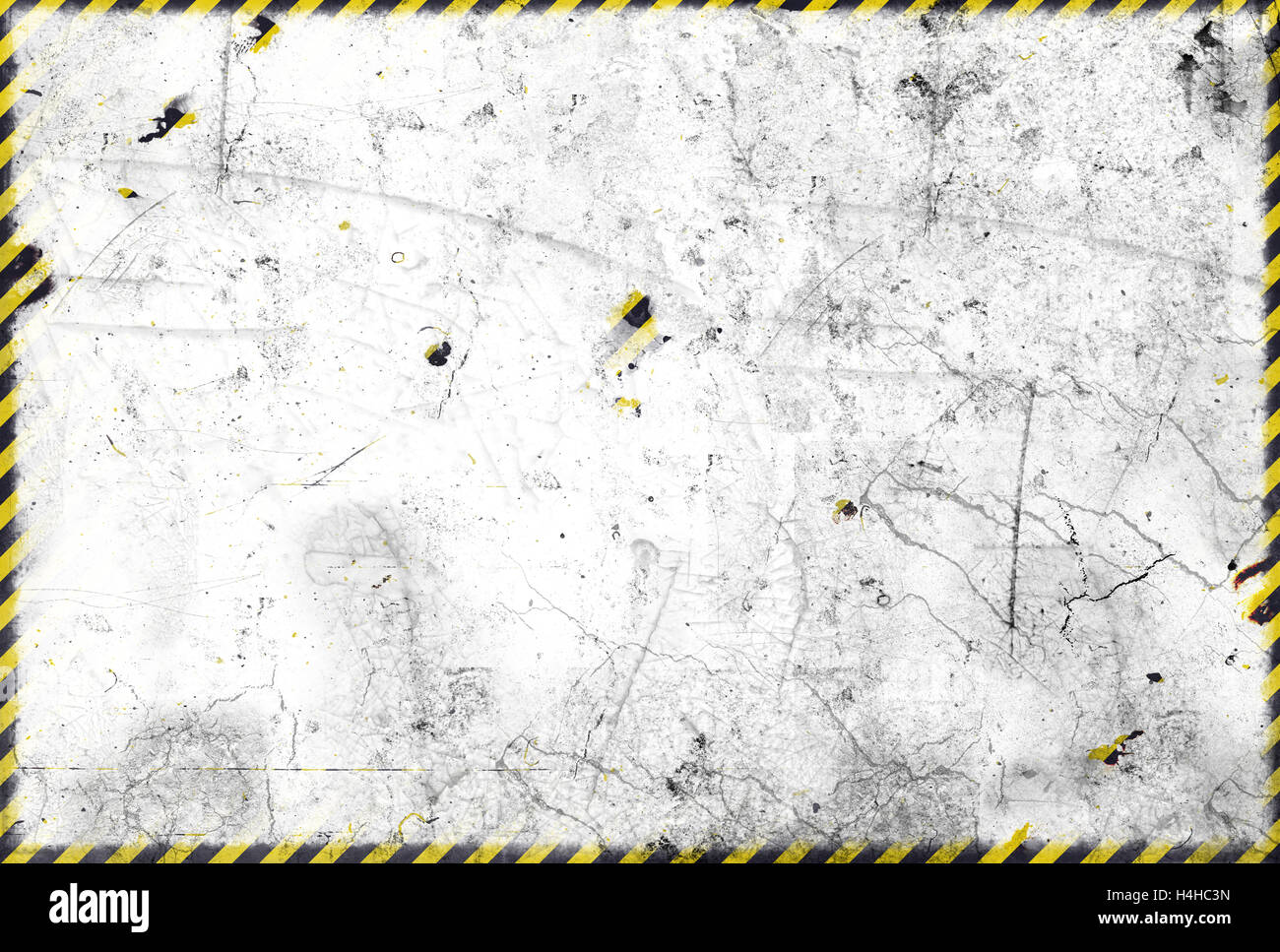 Old scratched warning poster - label - editable Stock Photo - Alamy