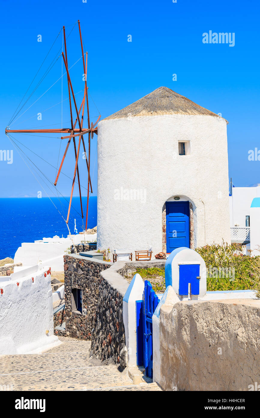 Santorini windmill hi-res stock photography and images - Alamy