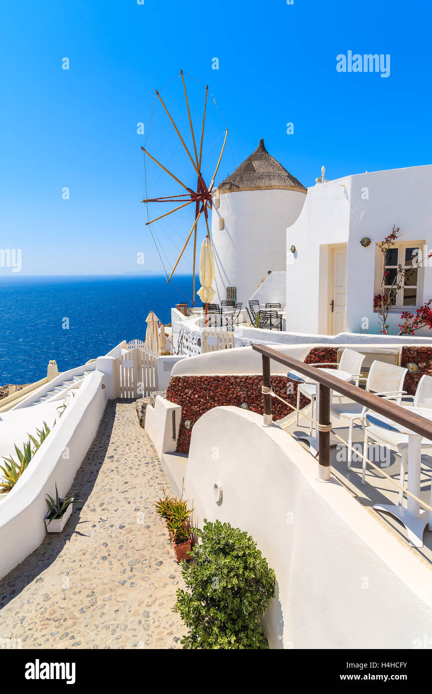 Santorini windmill hi-res stock photography and images - Alamy