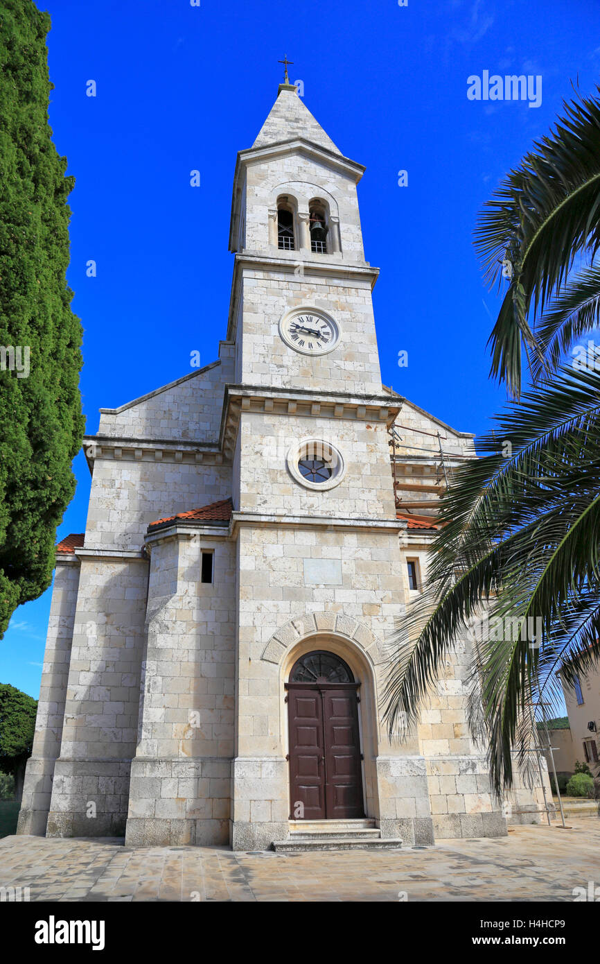 St Michael's Church, Dol, Hvar Island, Croatia, Dalmatia, Dalmatian ...