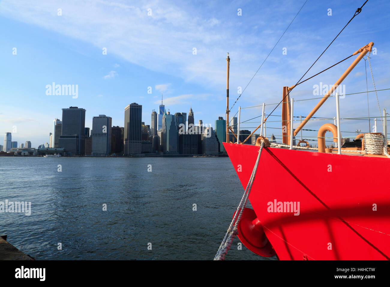 Nantucket lightship, Brooklyn Bridge Park, Brooklyn, New York, USA ...