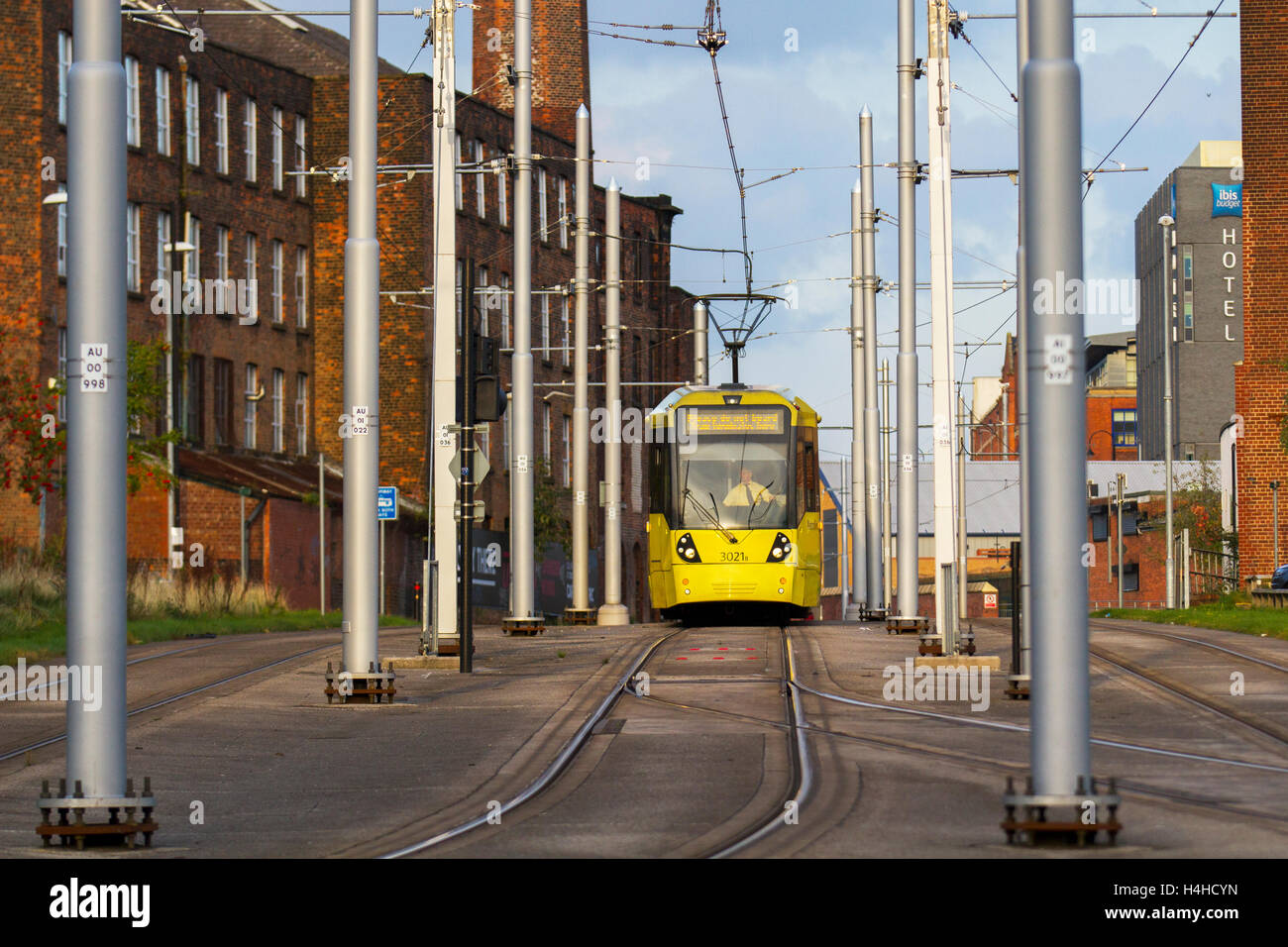 Manchester City Trams, tramway, trolleybus, trolleybuses, UK Stock ...