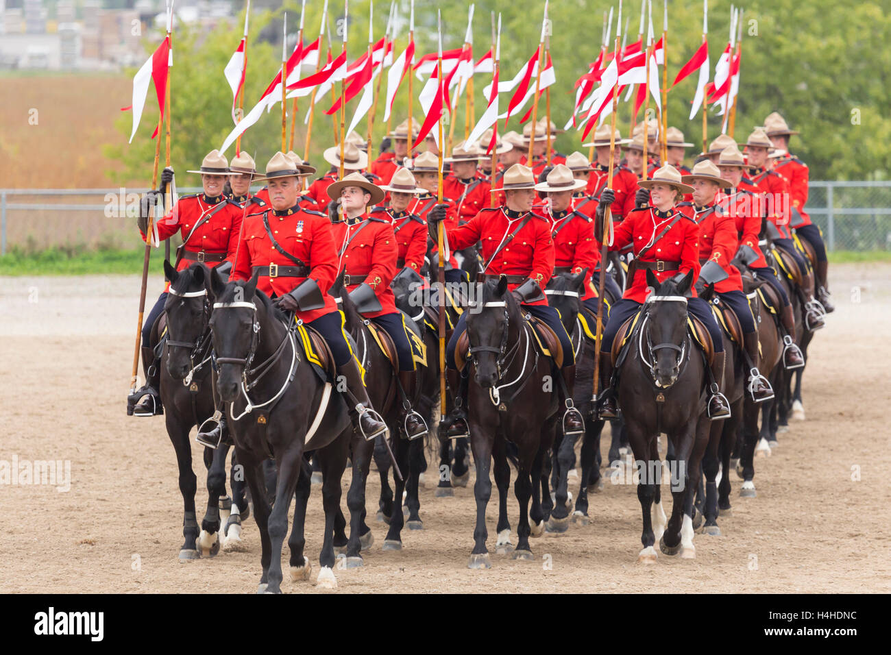 Our proud RCMP performing their Musical Ride performance at the ...