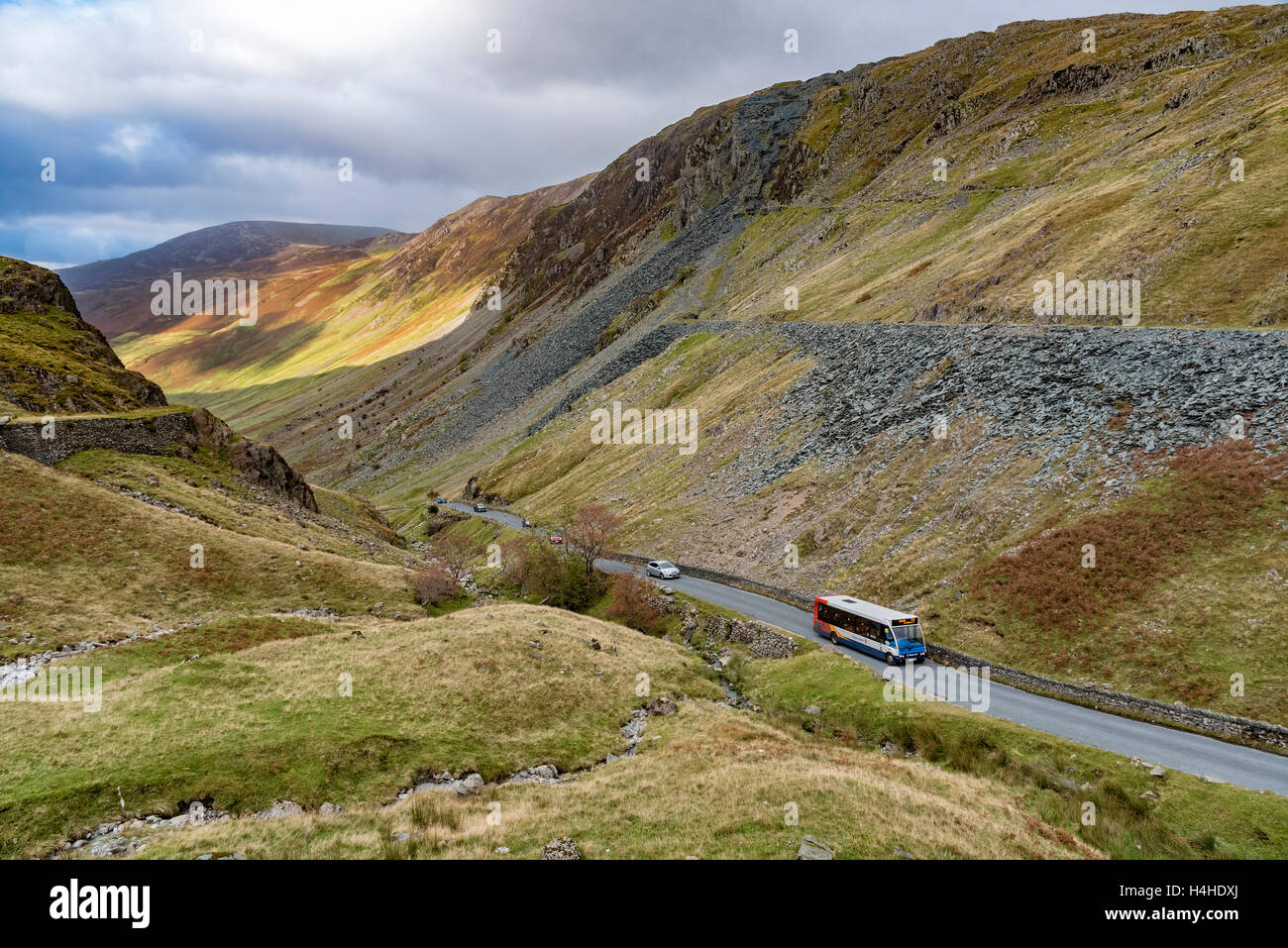 The Honister pass looking west Stock Photo - Alamy