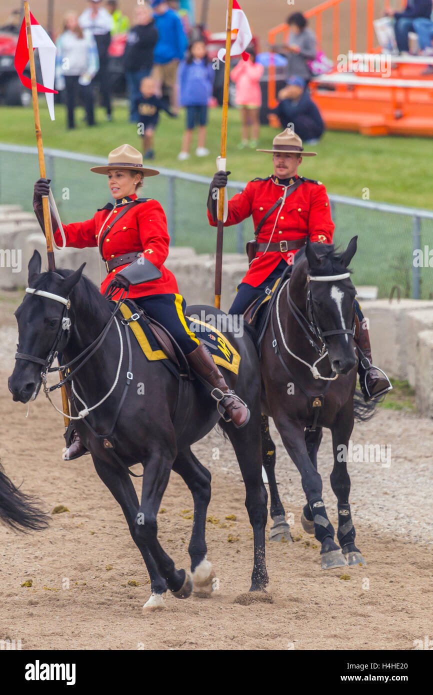 Our proud RCMP performing their Musical Ride performance at the ...