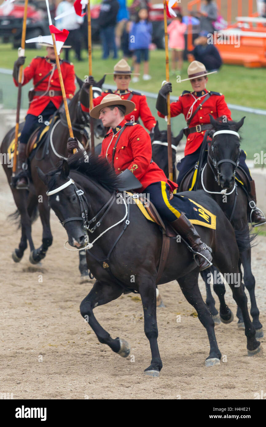 Our proud RCMP performing their Musical Ride performance at the ...