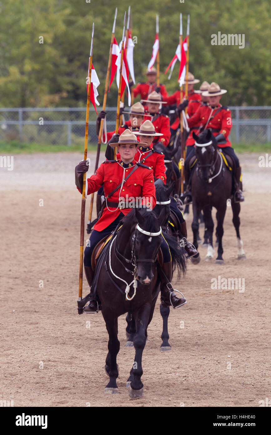 Our proud RCMP performing their Musical Ride performance at the ...