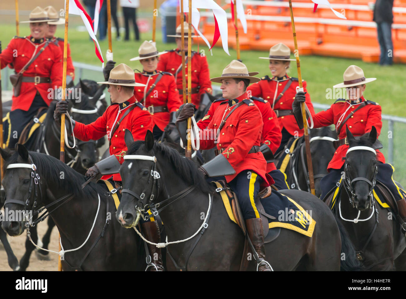 Our proud RCMP performing their Musical Ride performance at the ...