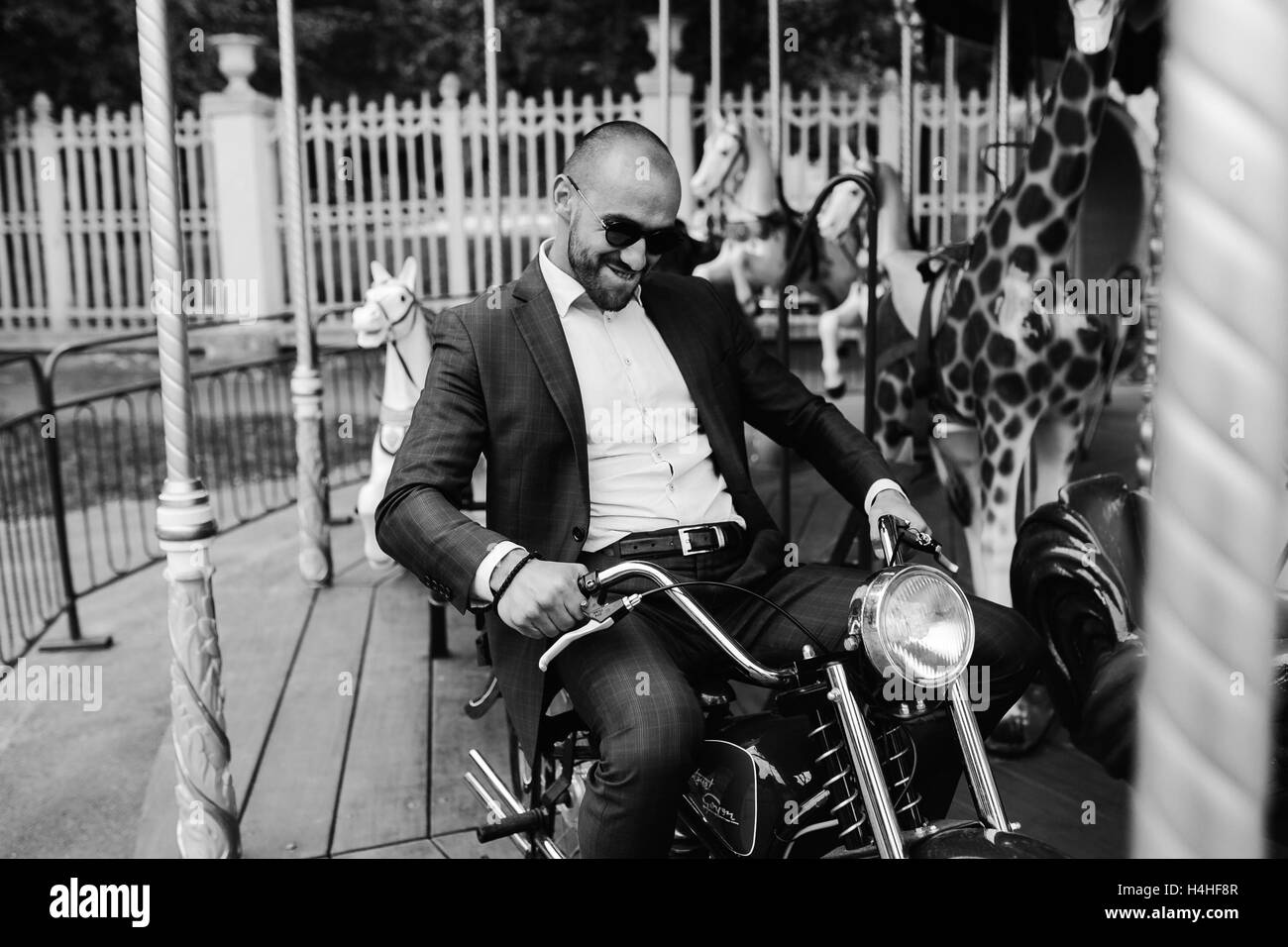 Motorcycle carousel hi-res stock photography and images - Alamy