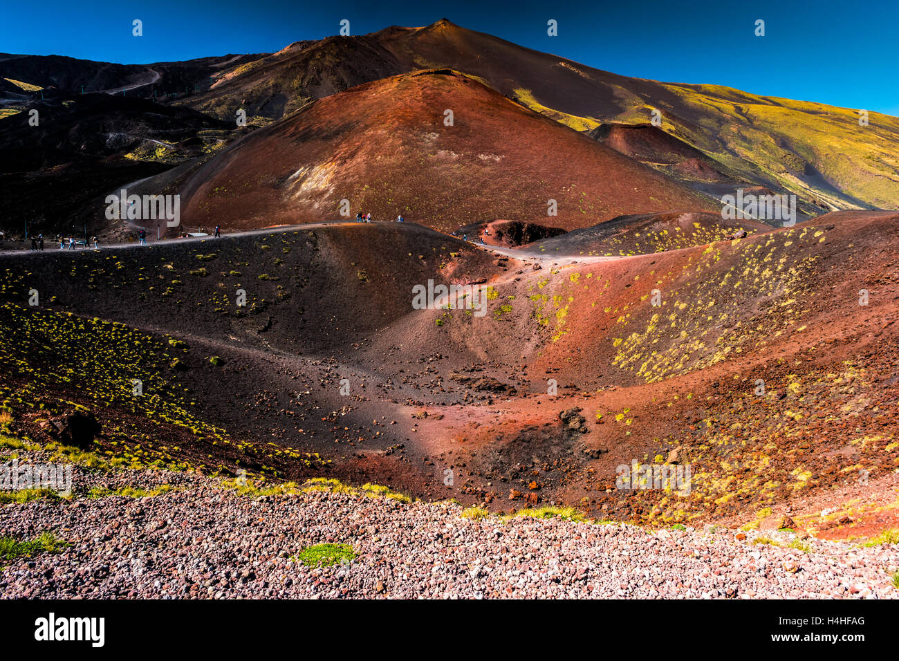 Landscape of Etna volcano, Sicily, Italy Stock Photo - Alamy