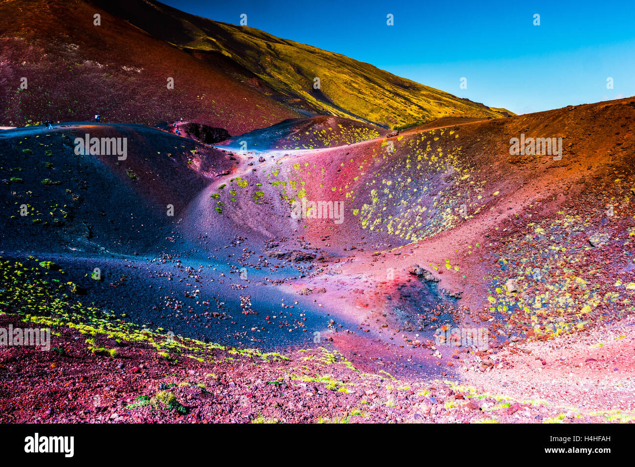 Landscape of Etna volcano, Sicily, Italy Stock Photo - Alamy