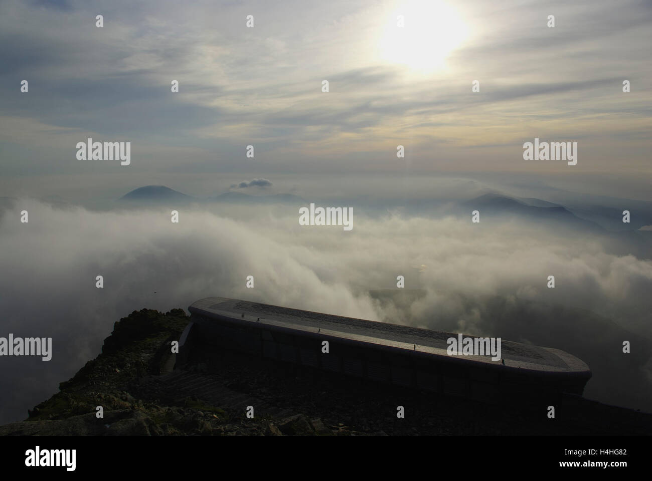 Hafod Eryri Snowdon Mountain Summit Stock Photo - Alamy