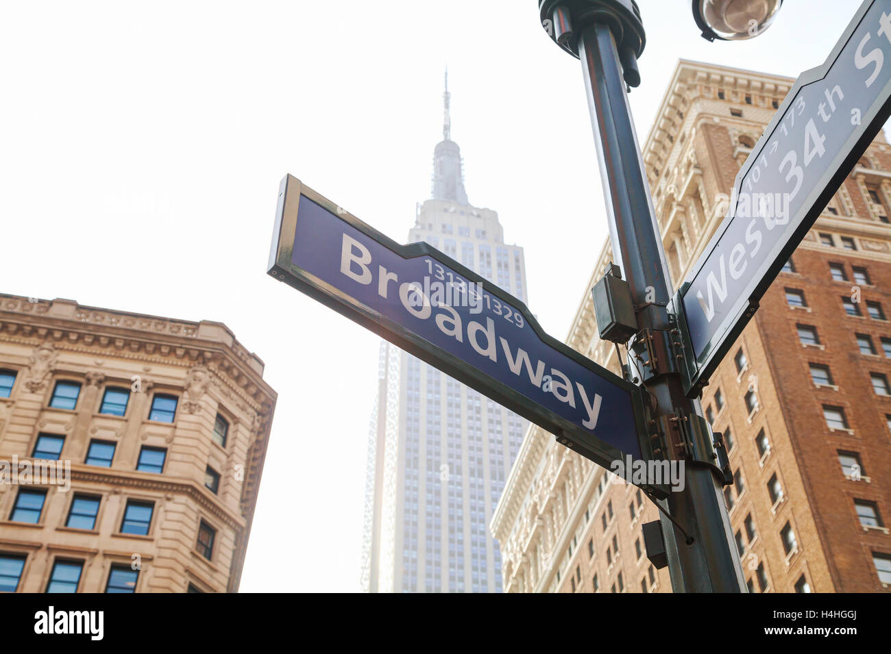 Broadway sign in New York City Stock Photo - Alamy
