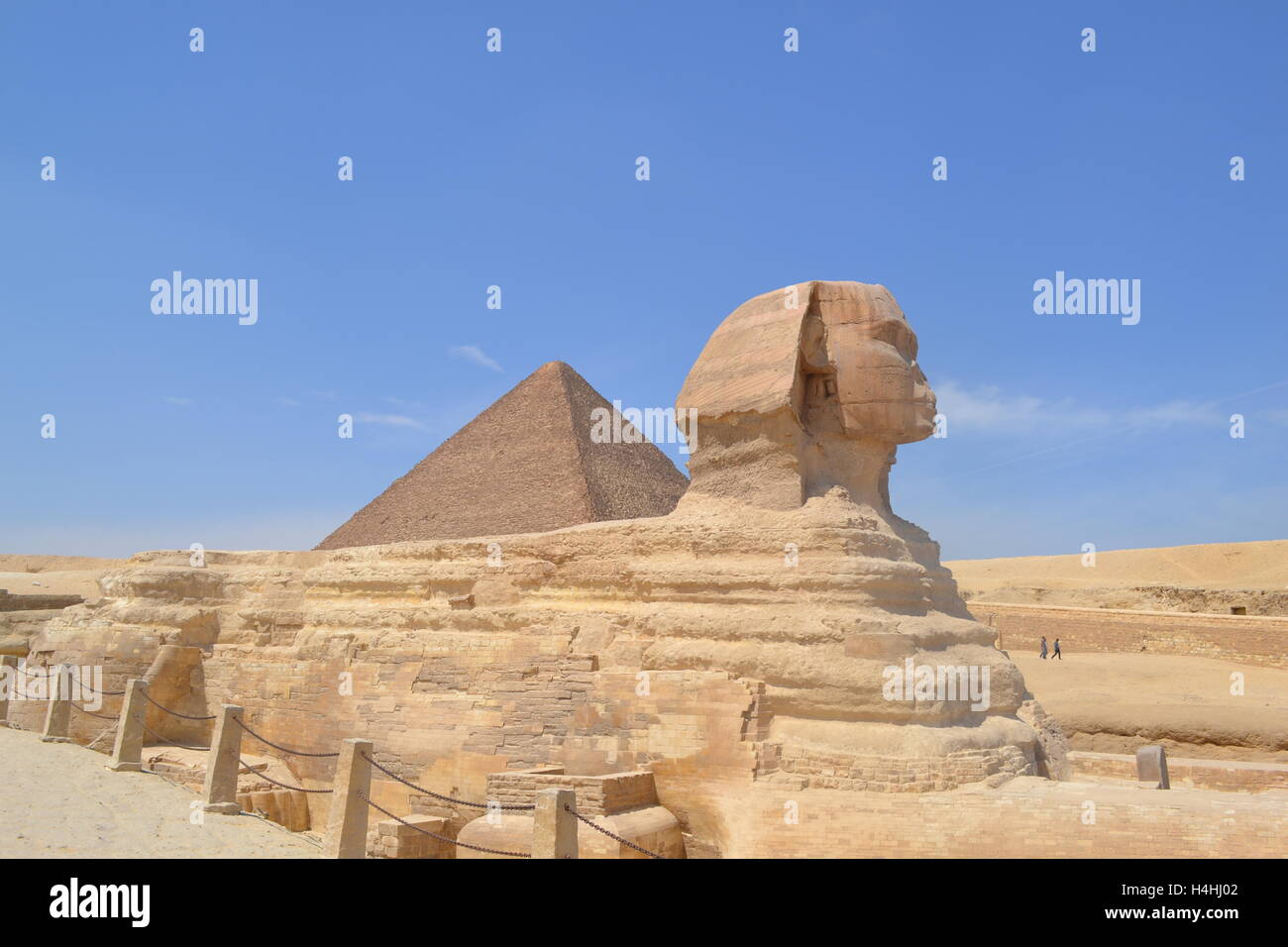 Sphinx and Pyramid Stock Photo - Alamy